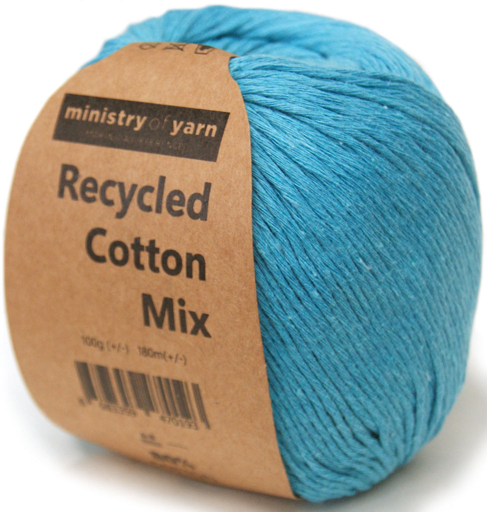 Recycled Cotton Mix - Blue Poppy – Ministry of Yarn