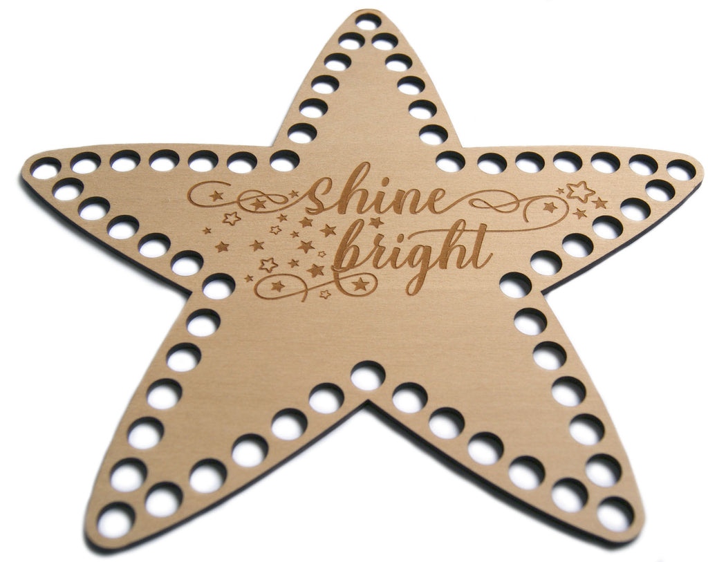 Shine Bright Star Wooden Basket Base - 26cm – Ministry of Yarn